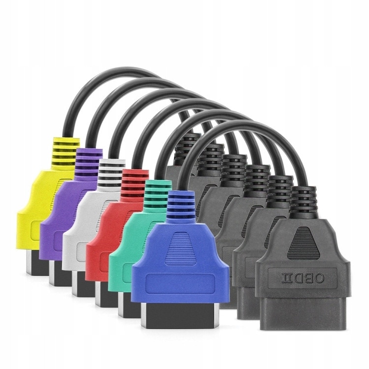 Set adapteri OBD2 pentru Fiat, Alfa Romeo, Lancia, Chrysler, Dodge ...