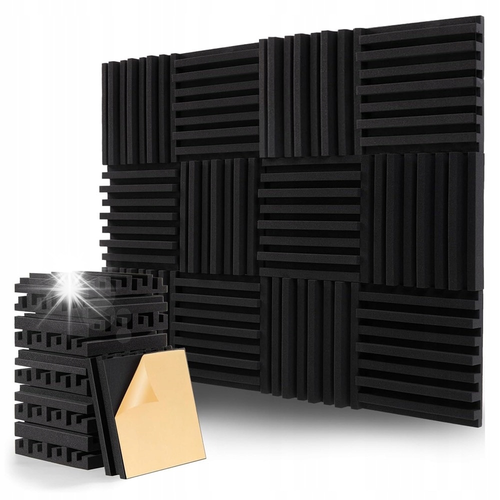 Set 24 panouri acustice piramidale 5cm, termoizolatie - eMAG.ro