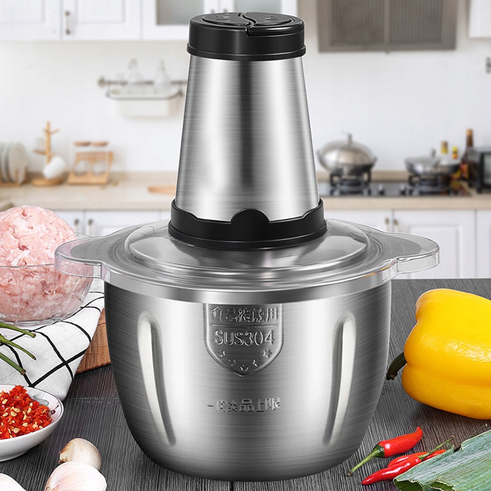 Tocator Electric Multifunctional pentru Legume Fructe Carne Putere 250W ...