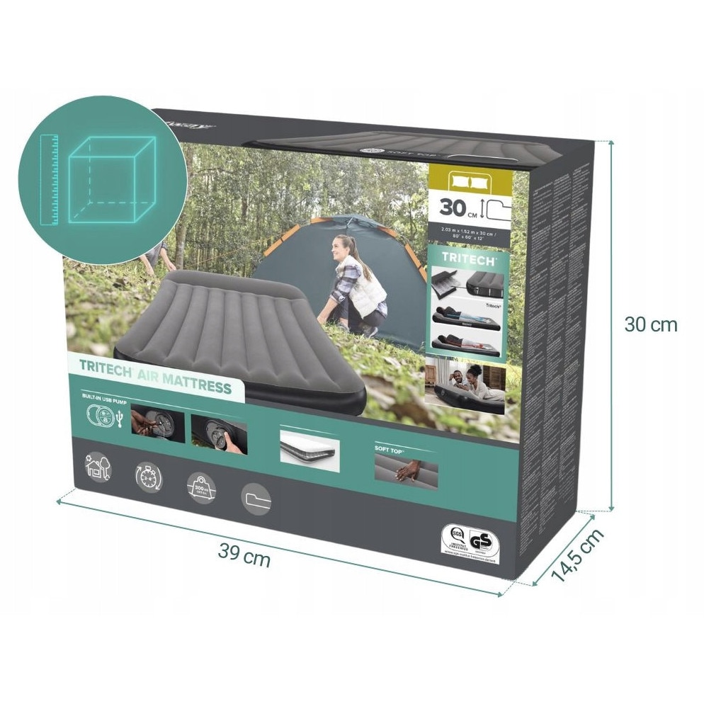 Saltea gonflabila Dubla Tritech Air Mattress Bestway 671BS ...