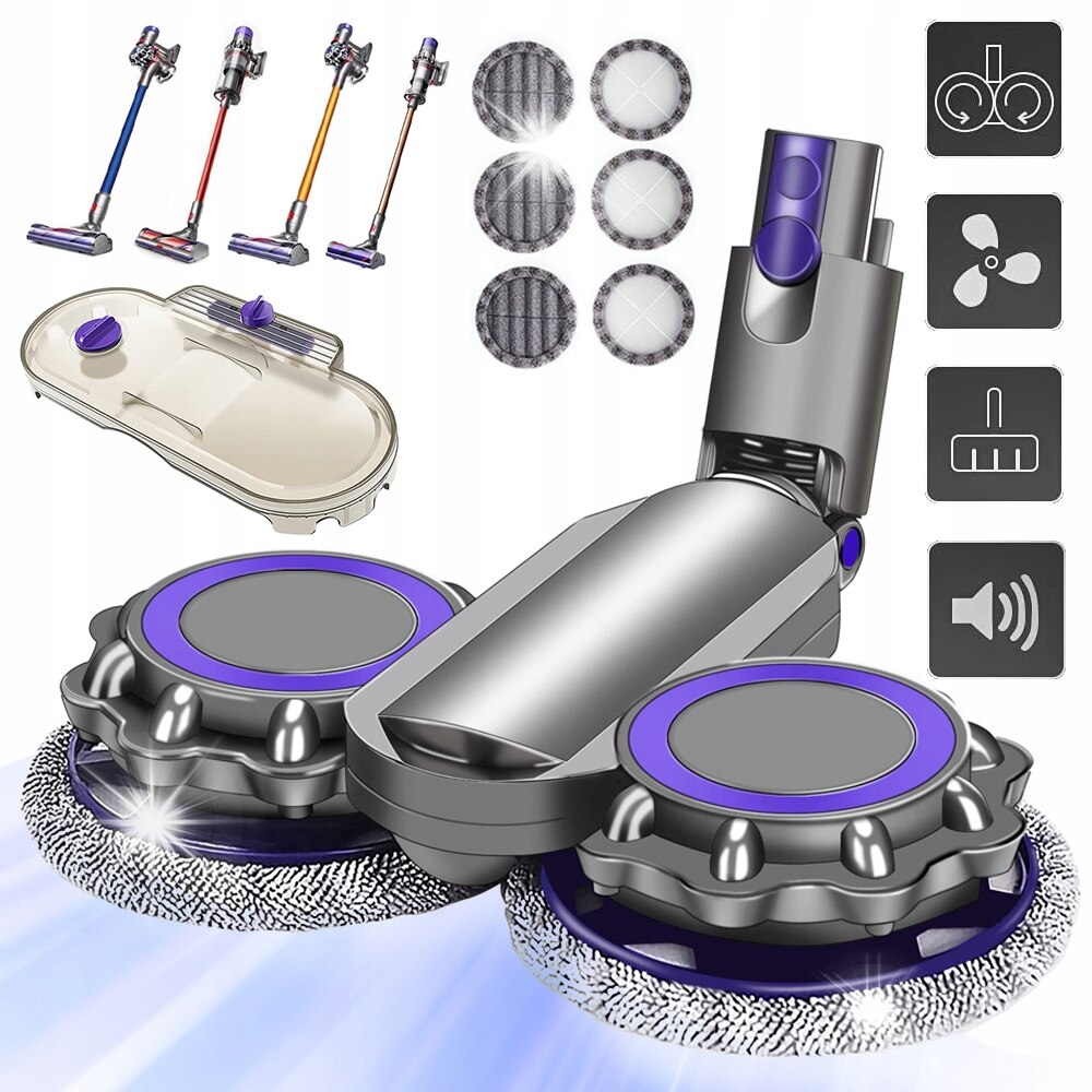 Set accesorii mop electric pentru aspirator Dyson V7 V8 V10 V11 V15, 1 ...