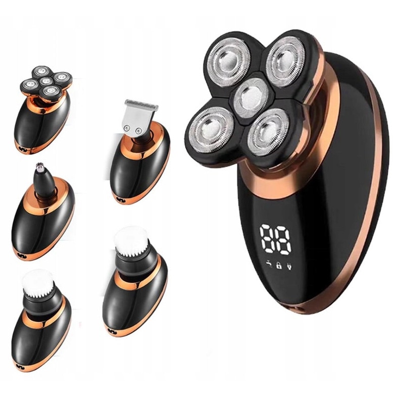 Set aparat de ras electric 5 in 1, golire, taiere par, trimmer ...