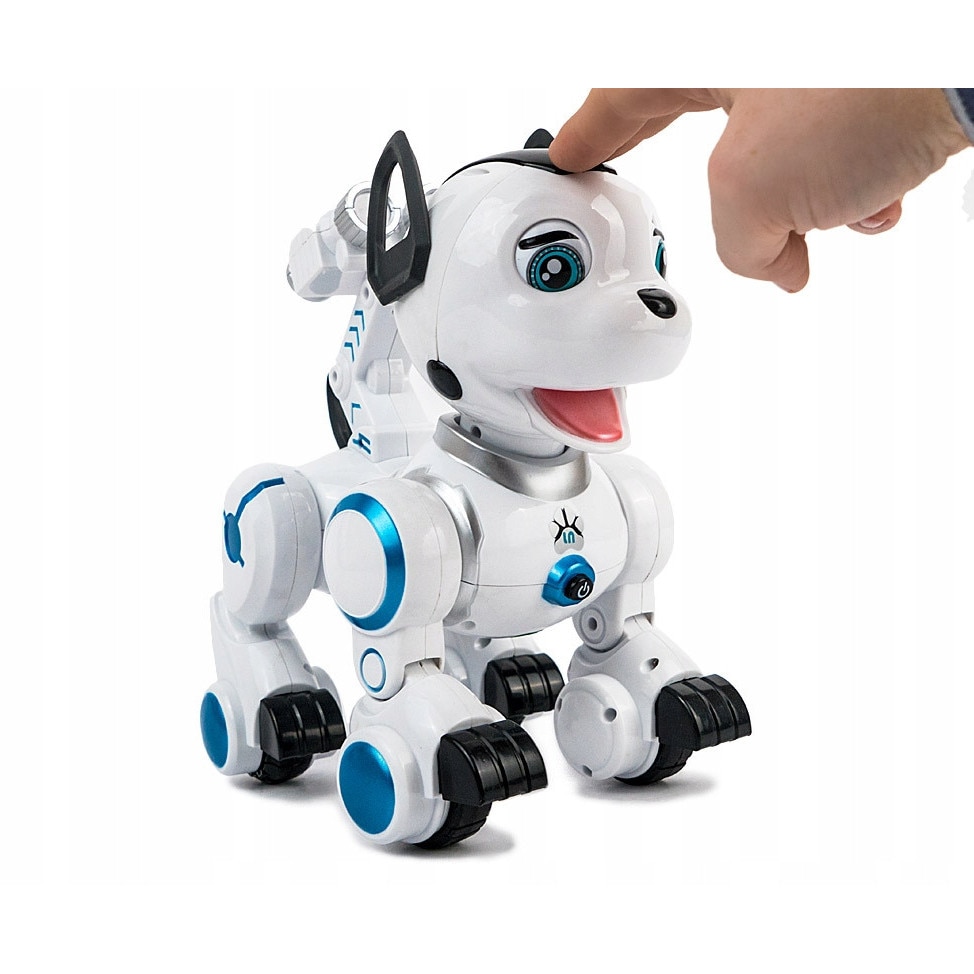 Robot de jucarie, K10, caine inteligent interactiv, 25x22x15cm, set cu ...