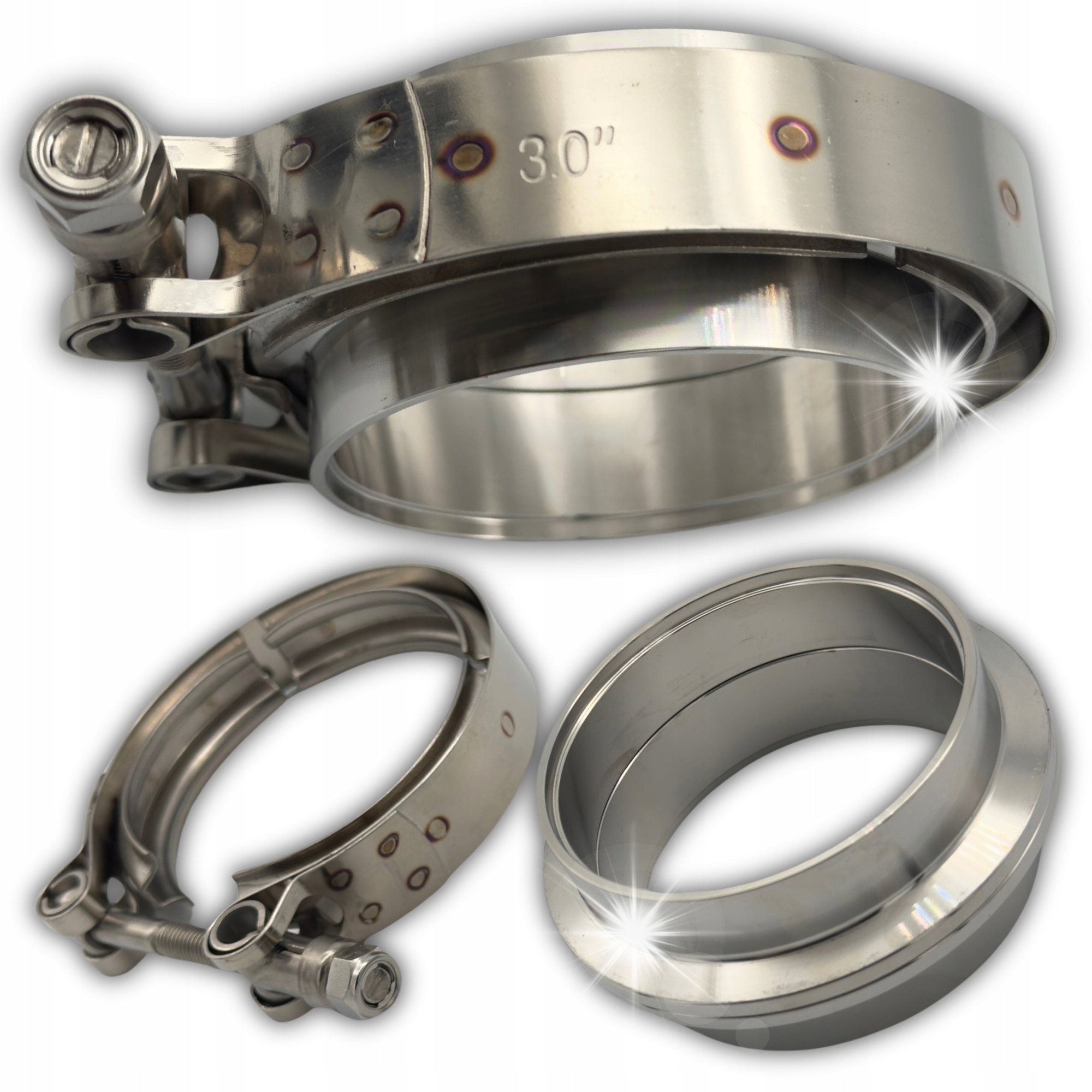 Conector V-Band 3" 76mm, din inox - eMAG.ro