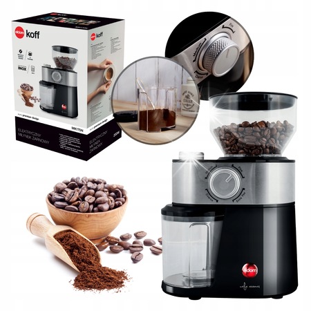 Macinator electric de cafea Eldom MK170N, 200W, capacitate 250g, design ...