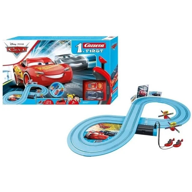 Set Carrera 1. First - Pista Disney Pixar Cars, 2.4m, 2 masini, 93x45cm ...