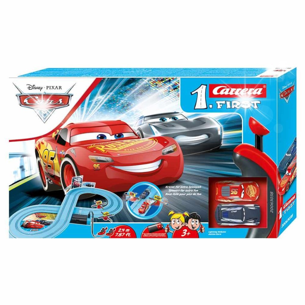 Set Carrera 1. First - Pista Disney Pixar Cars, 2.4m, 2 masini, 93x45cm ...