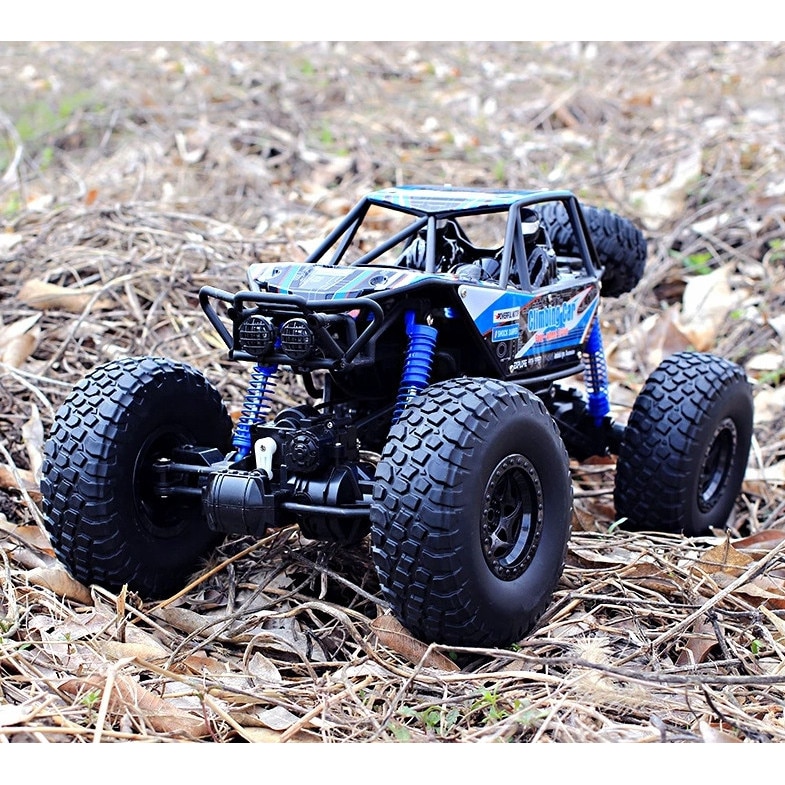 RC Rock Crawler 4WD HB autó, 48x27x25cm, 1200mAh akkumulátor, kék színű ...