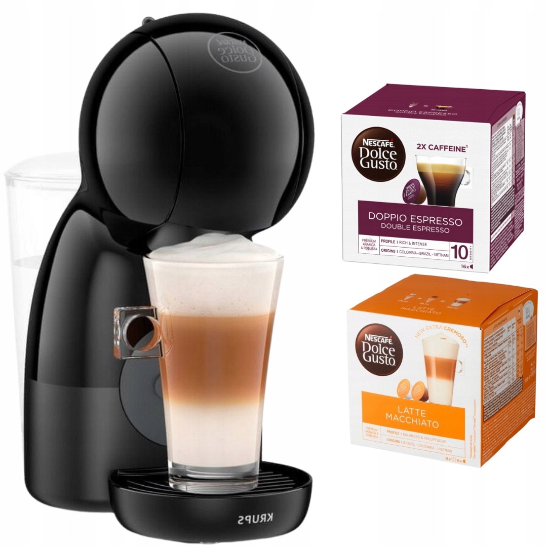 Espressor capsule Krups Dolce Gusto Piccolo XS, 15 bar, 0,8L, set cu 32 ...