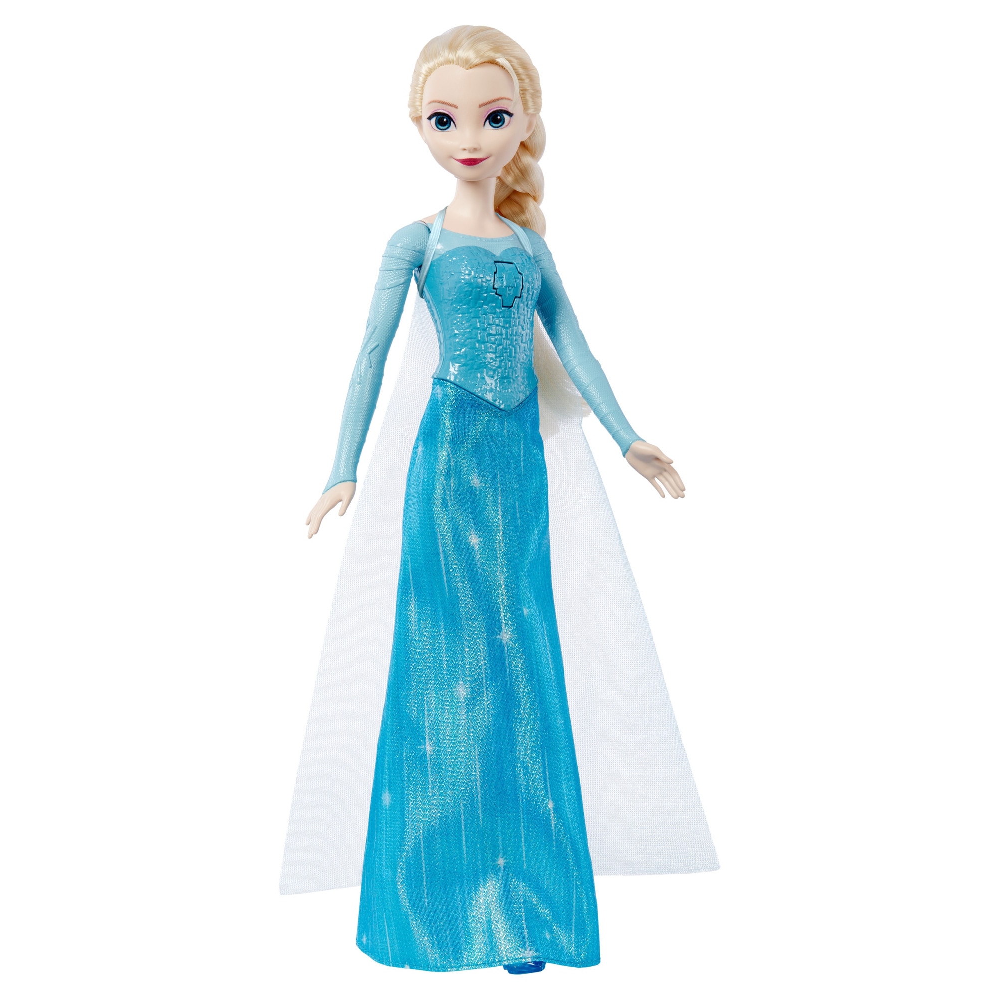 Papusa Disney Frozen Spiewajaca Elsa, 29 cm, efecte sonore, rochie ...