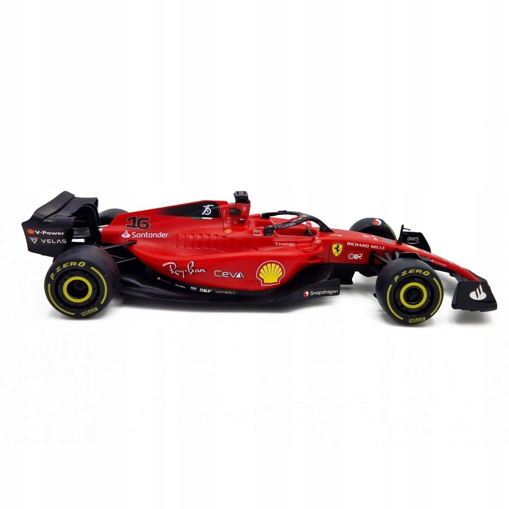 Masina de Formula 1 Ferrari F1 75, Rastar, 1:18, 312x112x69mm, rosu ...