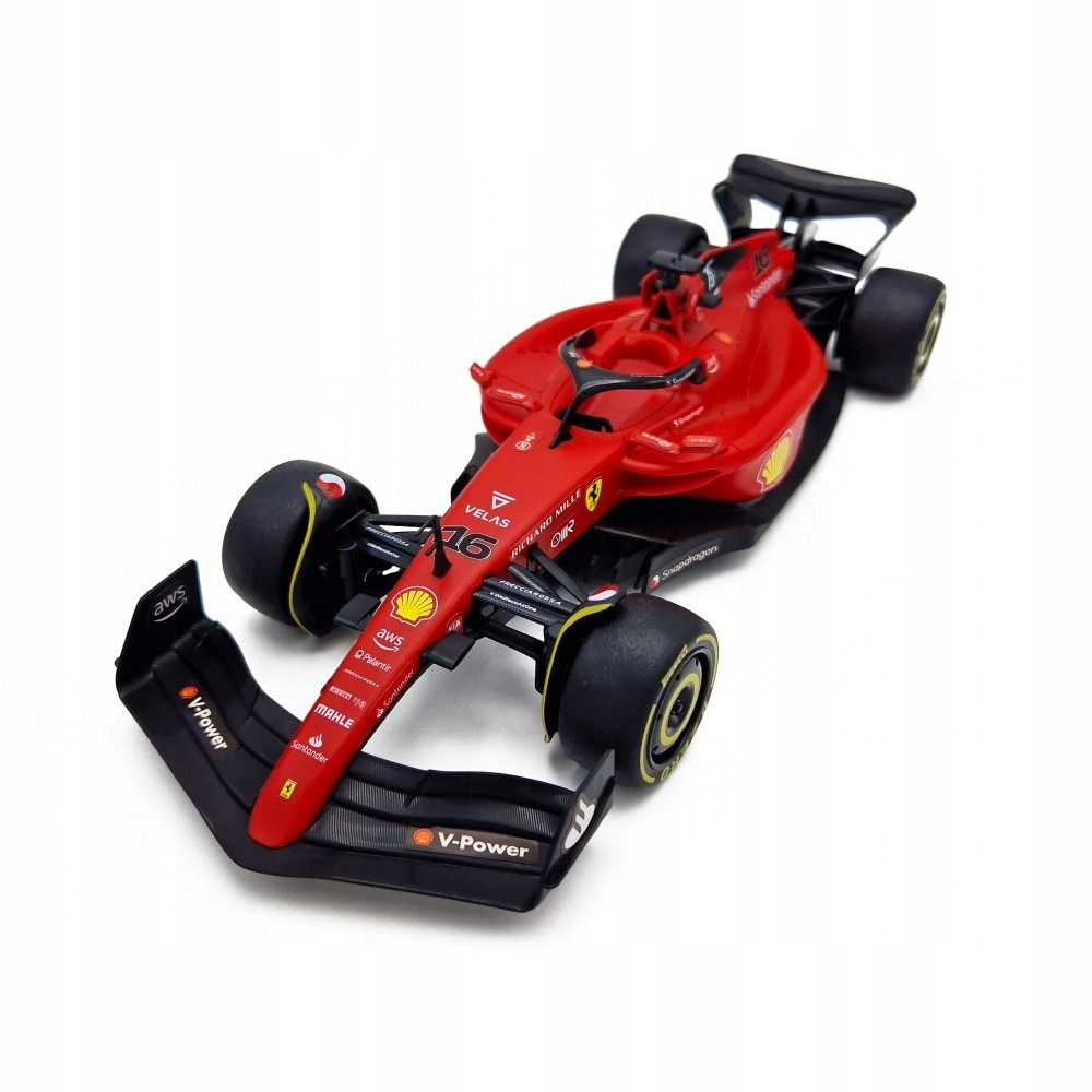 Masina de Formula 1 Ferrari F1 75, Rastar, 1:18, 312x112x69mm, rosu ...