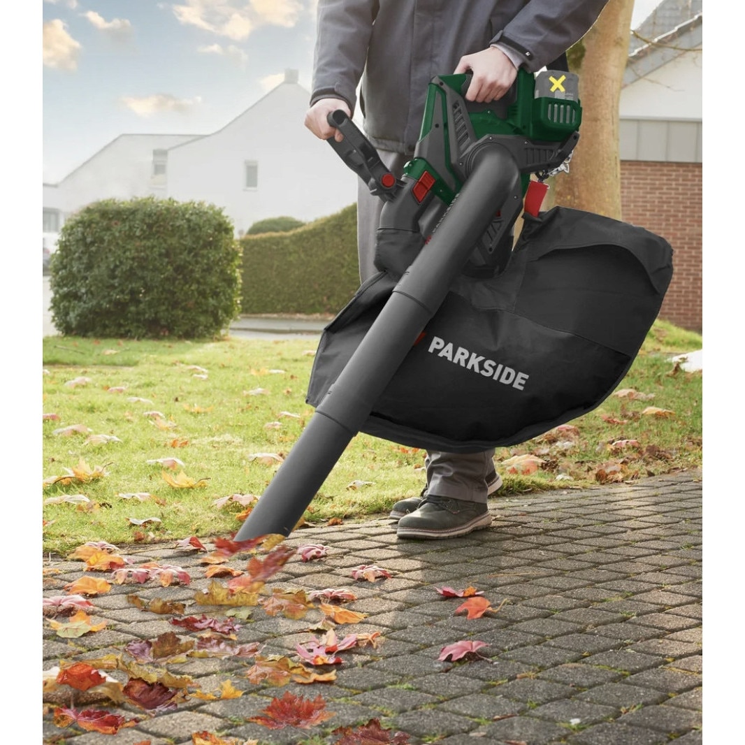 Aspirator si suflanta de frunze 3 in 1 Parkside PLSA 40-LI D2, 45L, 40V ...