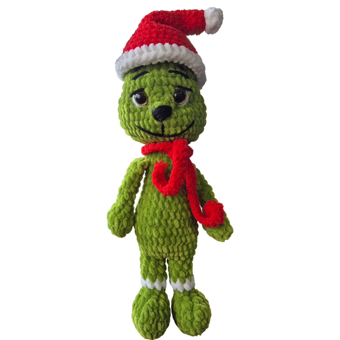 Jucărie de pluș, Sam, Grinch croșetat manual, 100% handmade, verde ...