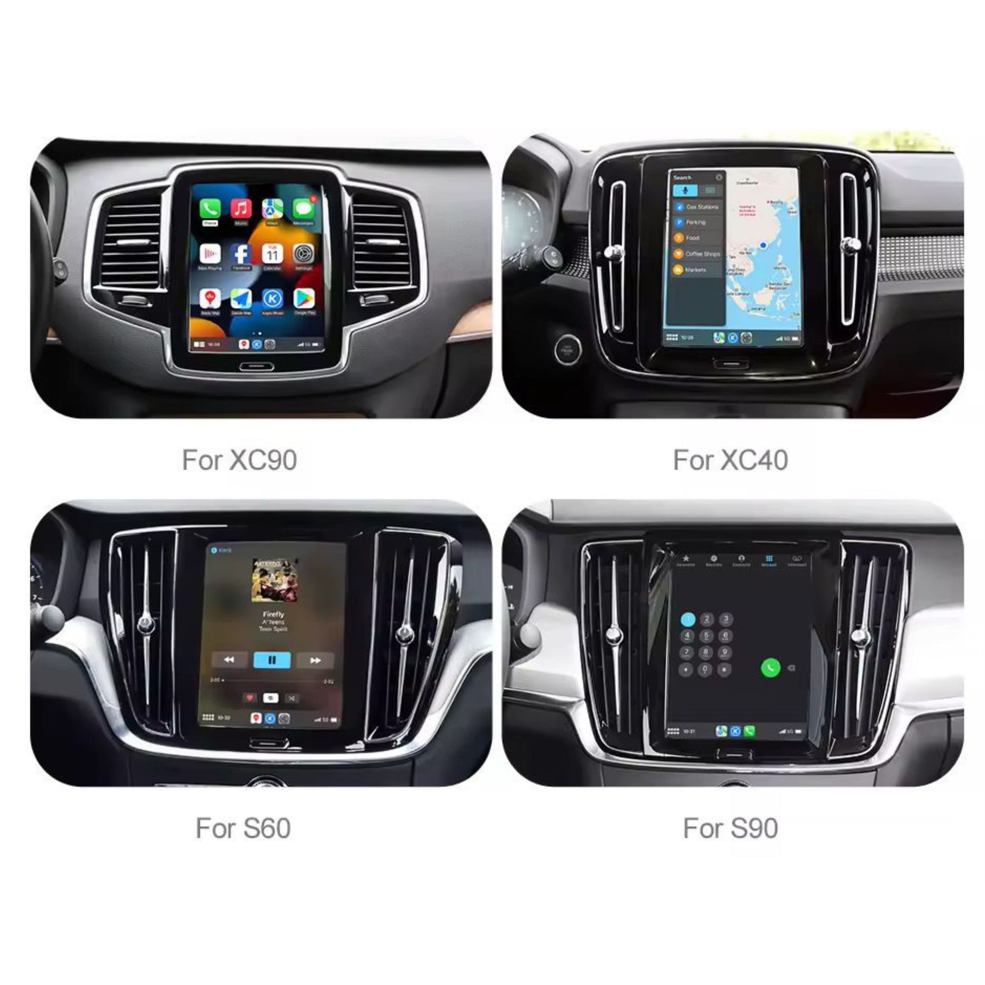 Modul Wireless CarPlay & Android Auto Volvo XC40, XC90, V60, XC60, S60 ...