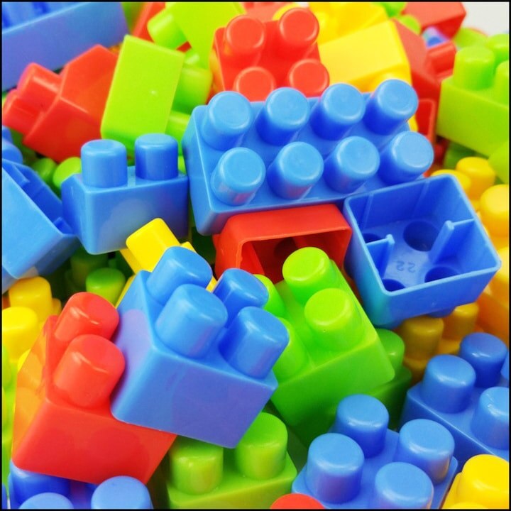 Set Constructii Building Blocks, 270 Piese, Cuburi Mari De Plastic ...