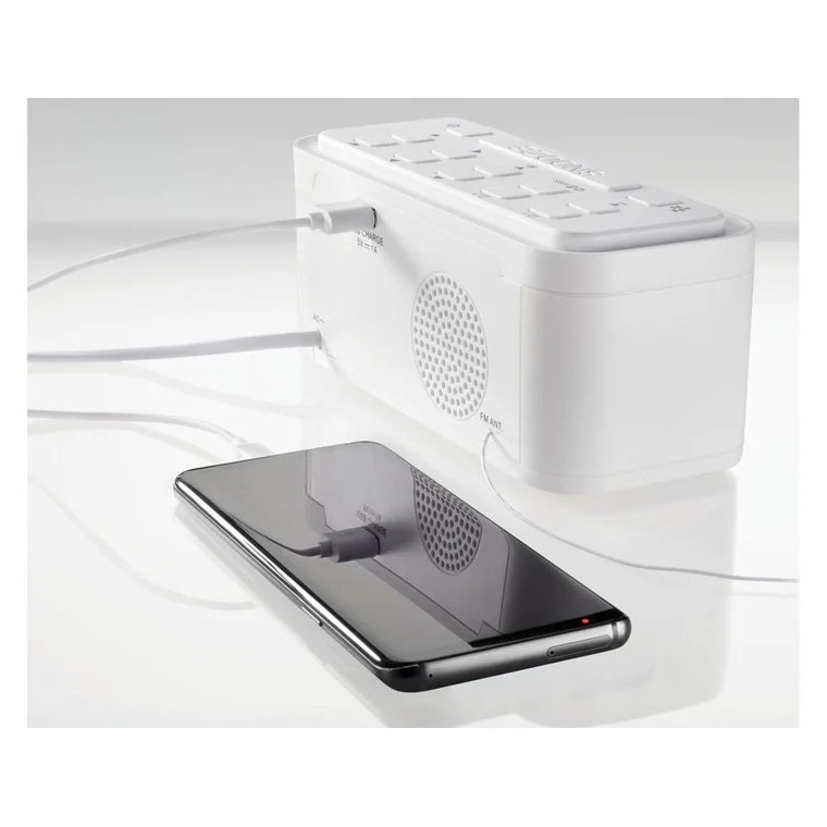 Ceas radio cu alarma SILVERCREST Big Button SUR 50 A1, cu Port USB ...