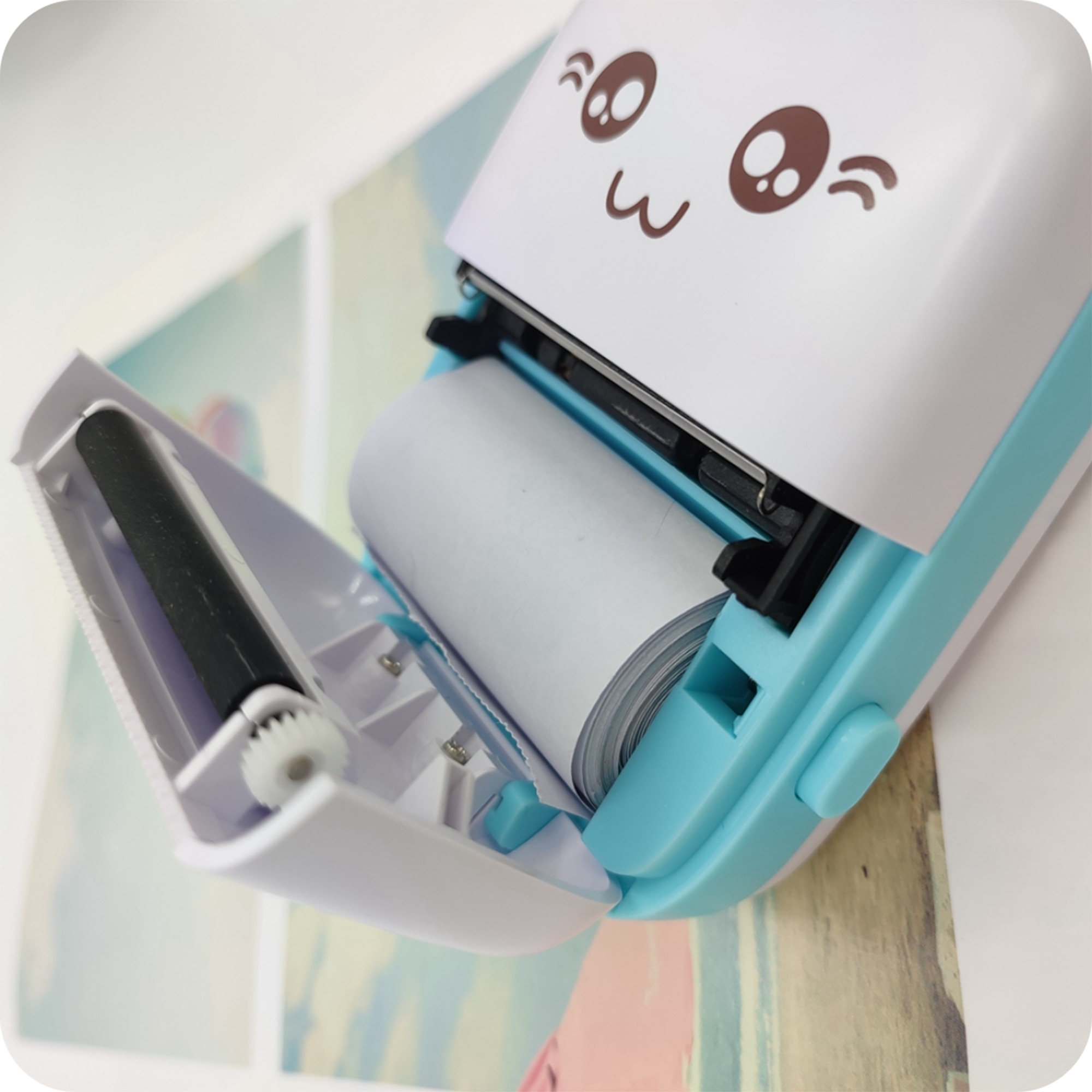 KRUMAD Mini imprimanta termica portabila Bluetooth - fotoprinter ...