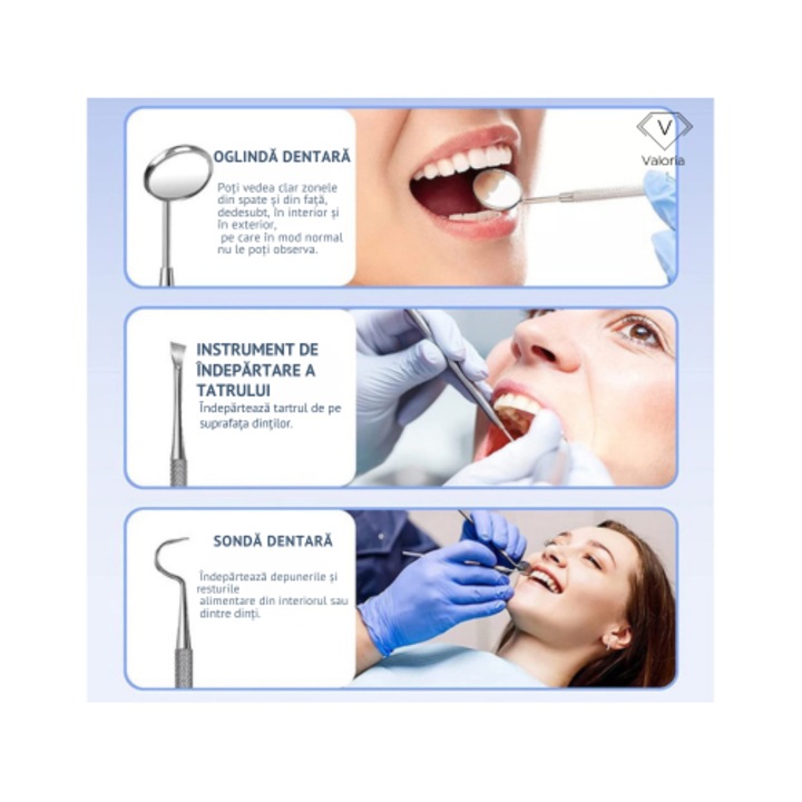 Aparat eliminare tartru si curatarea dintilor ultrasonic, VALORIA ...