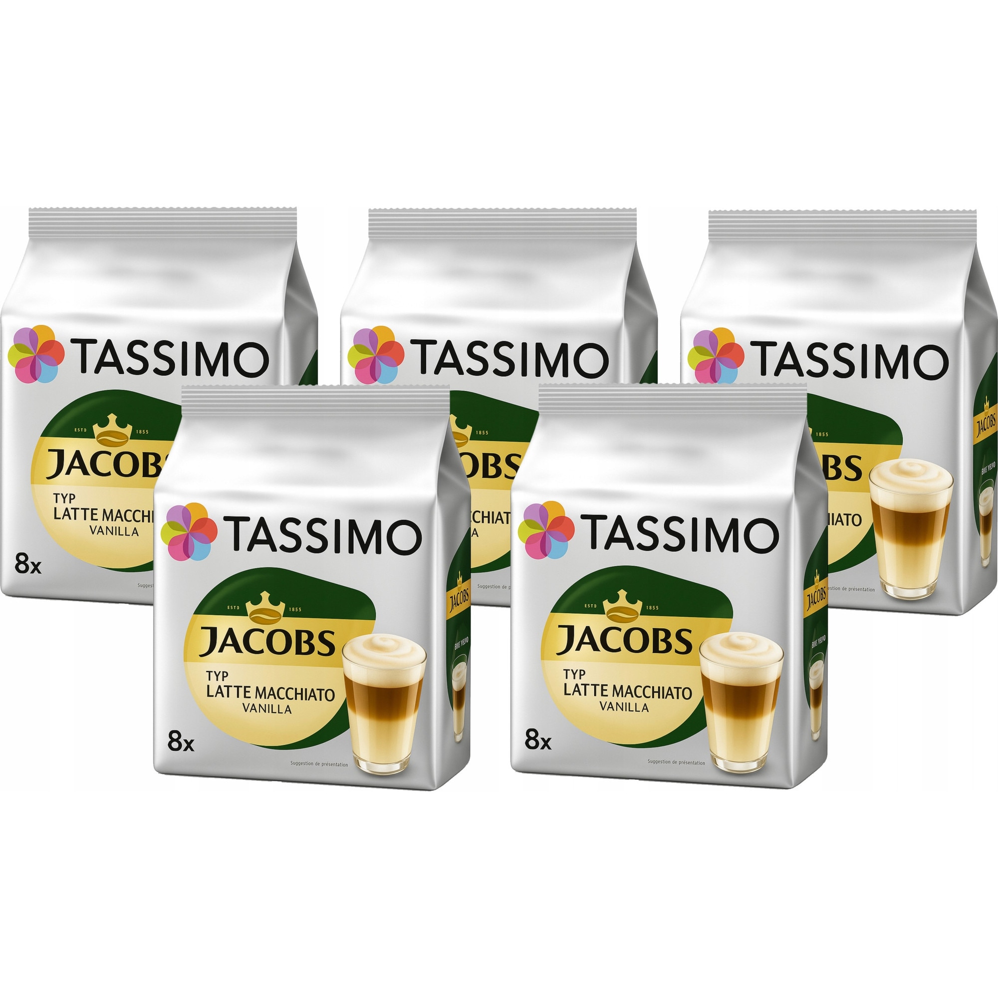 Капсули кафе Jacobs Latte Macchiato Ванилия комплект 16 капсули, 8 ...