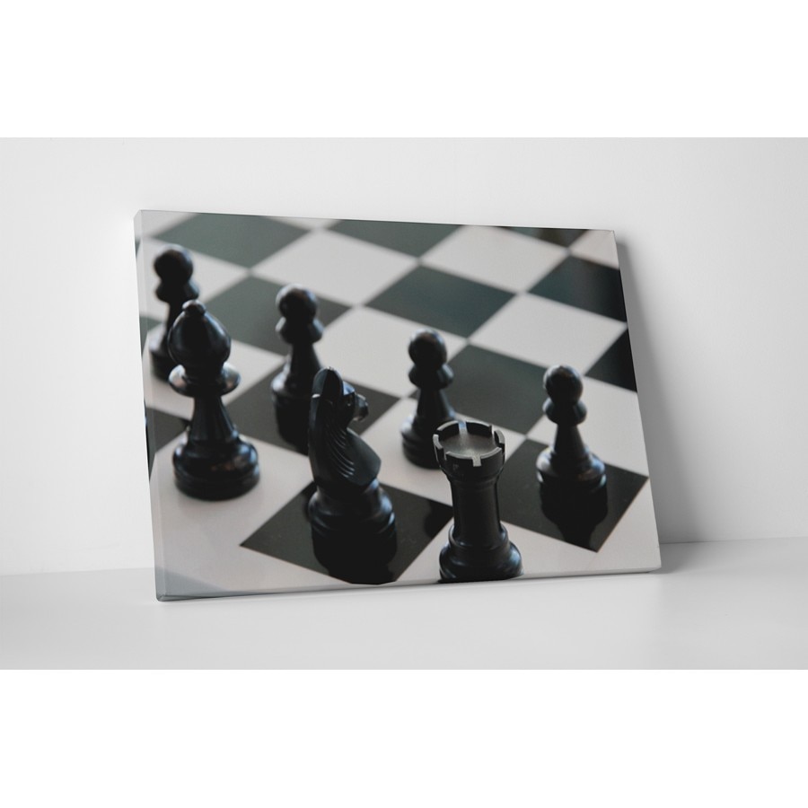 Tabla de sah - Tablou Canvas - 85x110 cm - eMAG.ro