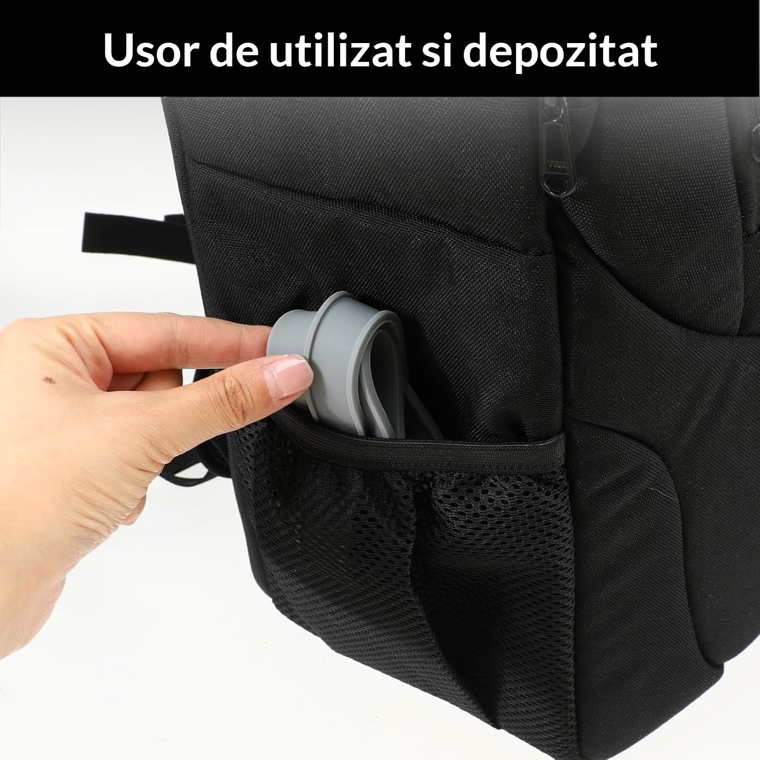 Sablon de tuns par, set de doua, fabricata din silicon, reglabila ...