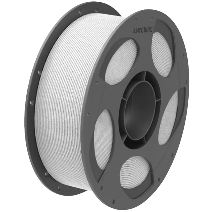 Filament, Anycubic PLA, 1kg, Marmura Alba, pentru imprimanta 3D - eMAG.ro