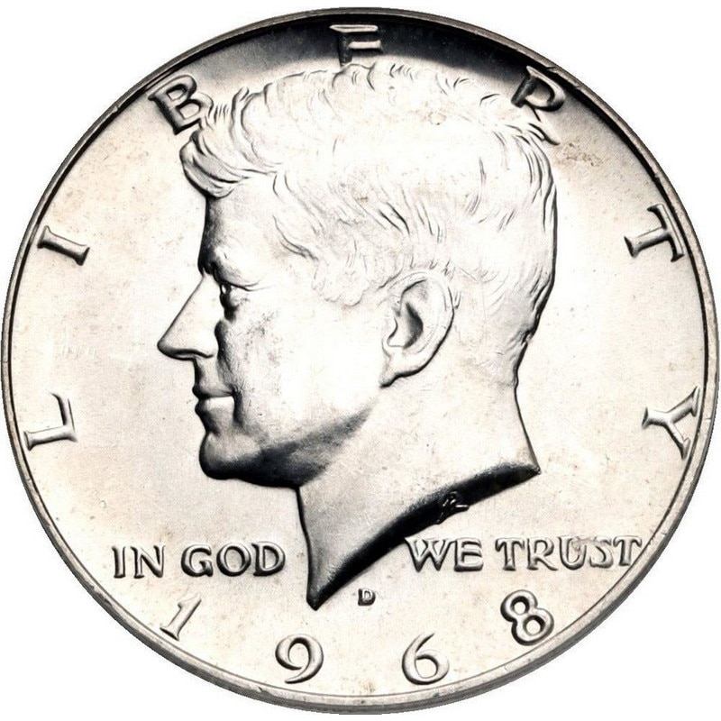Moneda istorica din Argint - 1\2 dolar Kennedy SUA (Argint 400) - eMAG.ro