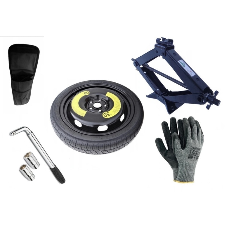 Set Roata de rezerva RENAULT FLUENCE R19, cheie pentru roti, cric, husa ...