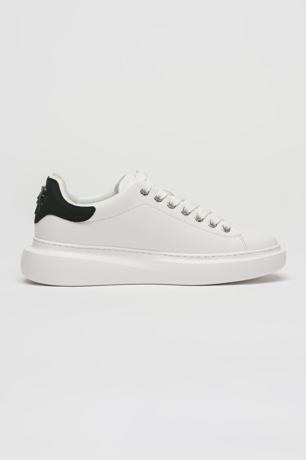 Karl Lagerfeld, Kore logós bőrsneaker, Sarkvidéki fehér, 45 - eMAG.hu