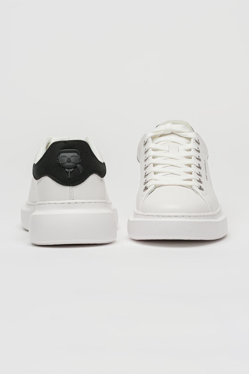 Karl Lagerfeld, Kore logós bőrsneaker, Sarkvidéki fehér, 45 - eMAG.hu