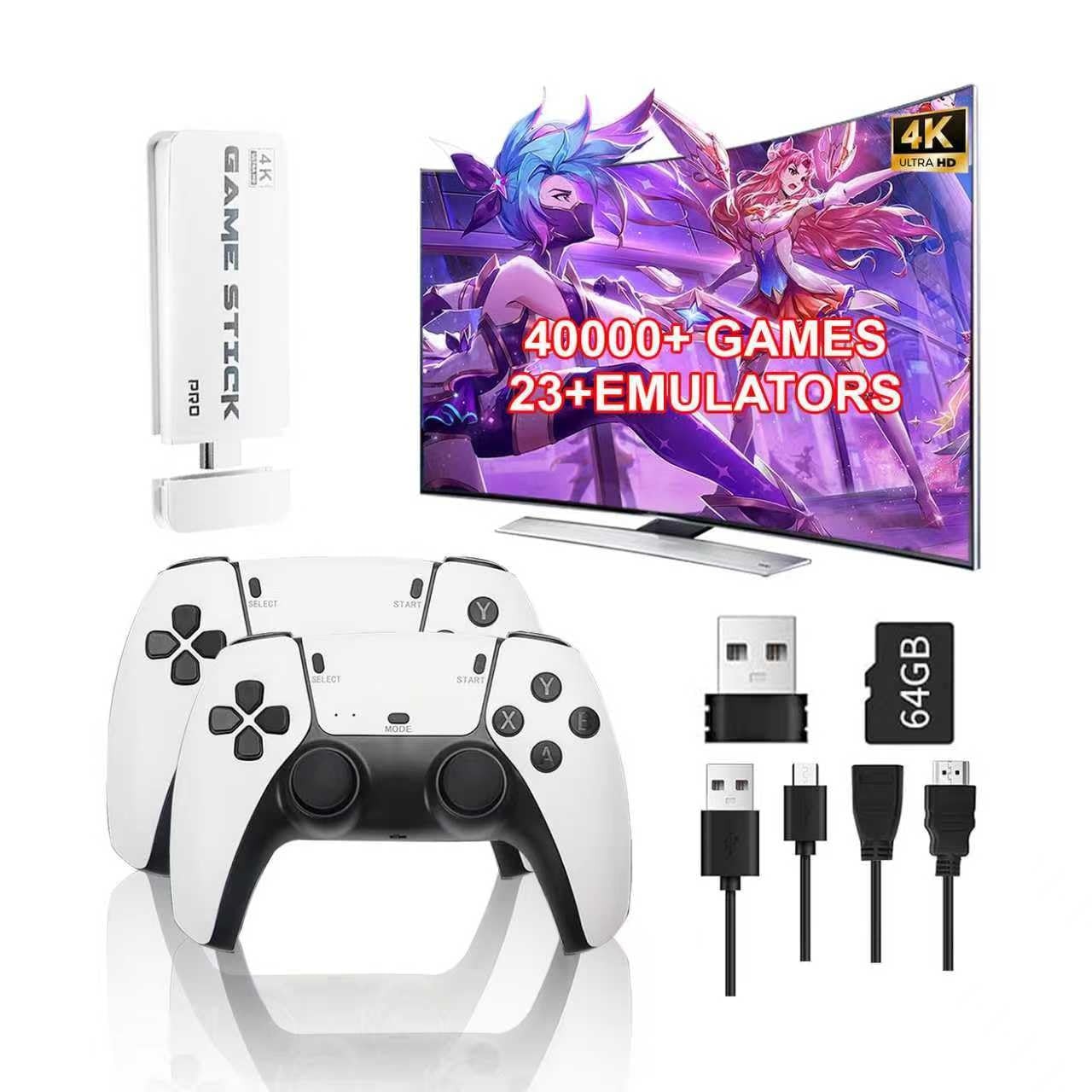 Stick consola de jocuri retro modernizat 2025, stick de jocuri video HD ...