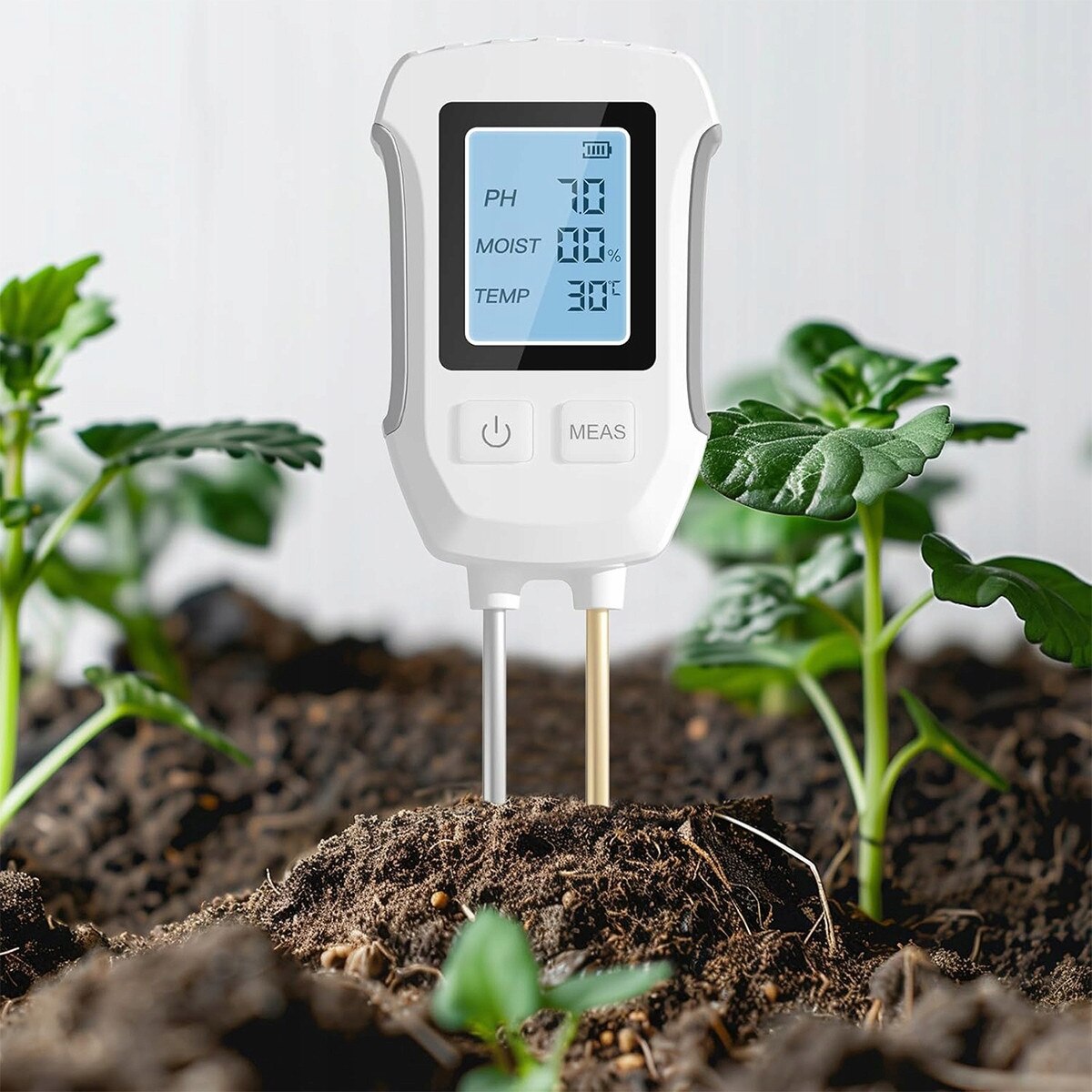 Contor de sol 3 in 1, pH, umiditate, expunere la soare, cu ecran LCD ...