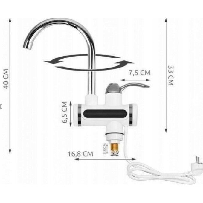 Incalzitor instant, 3000W, 30-60C, alb, 15x33cm - eMAG.ro