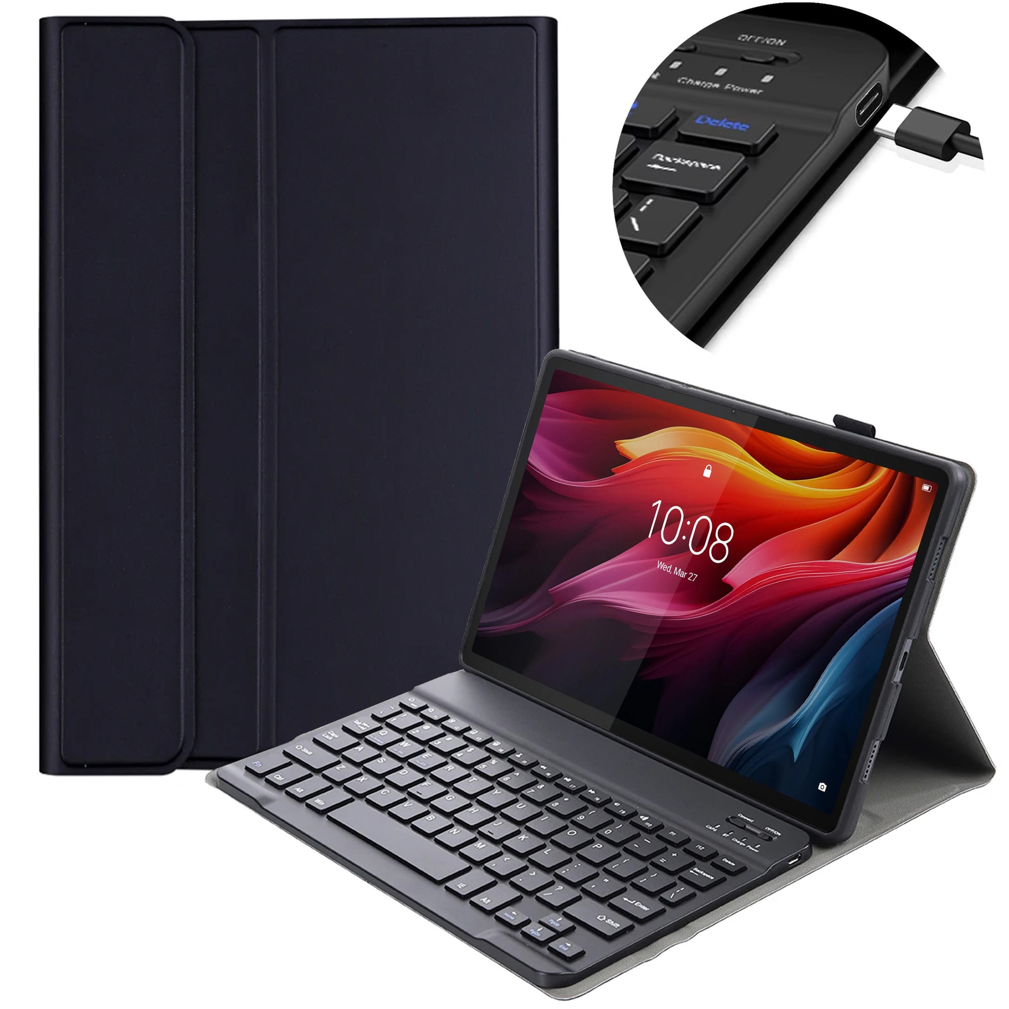Husa cu tastatura Bluetooth pentru Lenovo Tab K11 Plus 11.45" - eMAG.ro