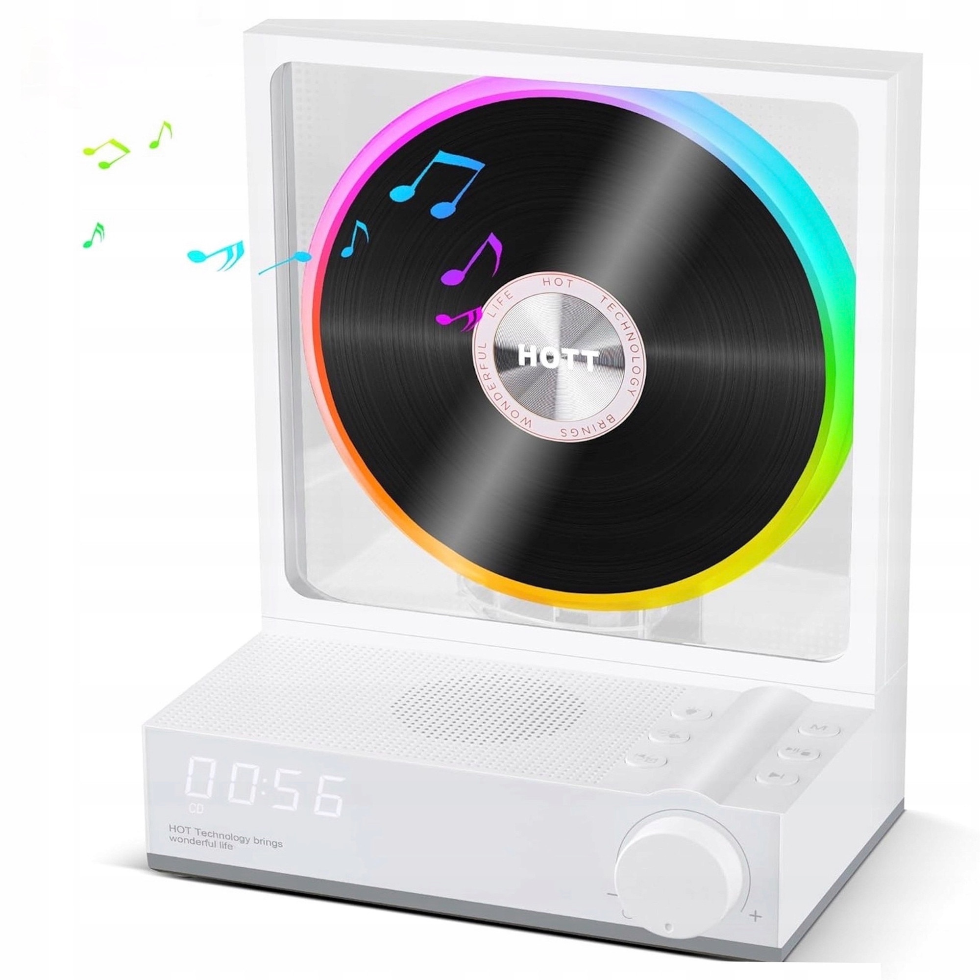 CD Player HOTT C229, Bluetooth, 5W, LED RGB, 16,8x11,9x19,3cm, set ...