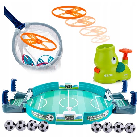 Set jocuri de masa fotbal si lansator pneumatic Webski, 55,5x28x11cm ...