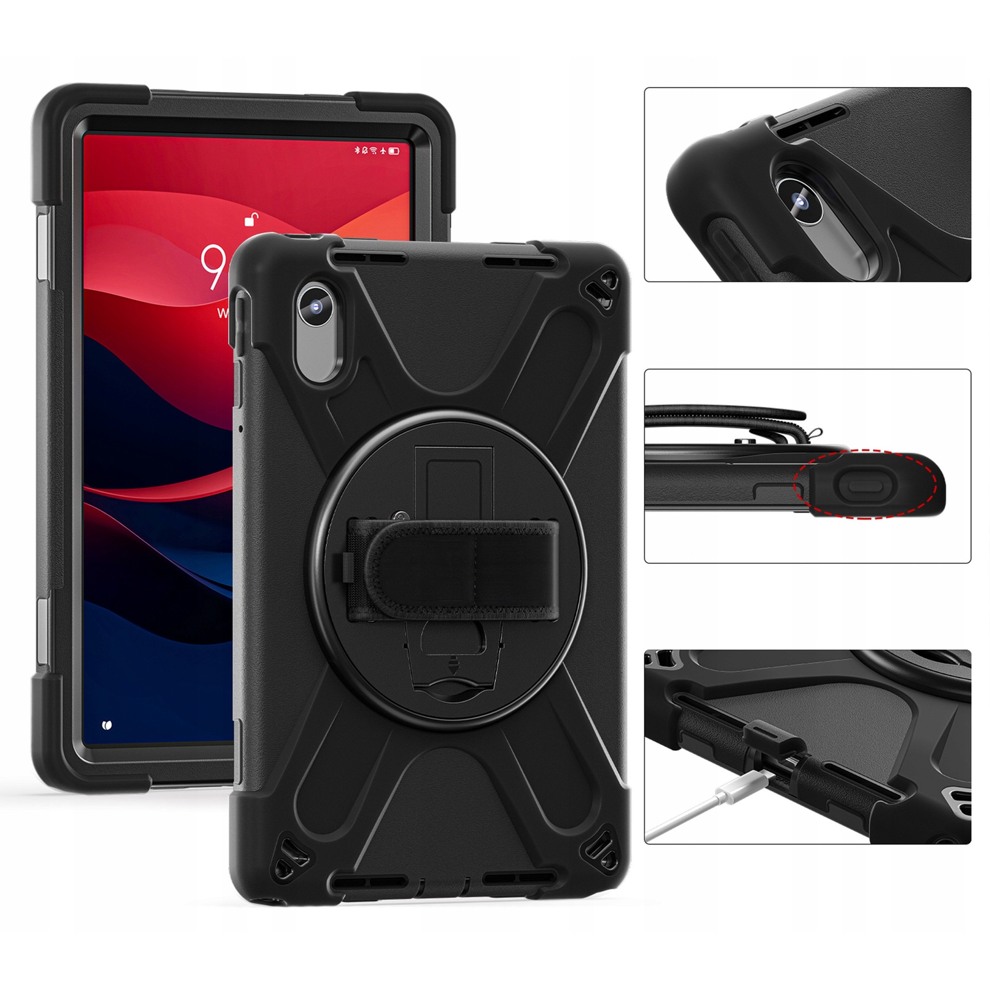 Ütésálló tok Lenovo Tab M11 10.95-höz, fogantyúval - eMAG.hu