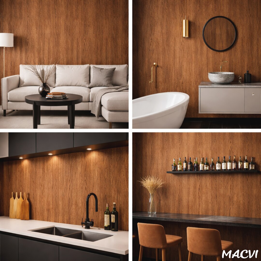 Set 36 Placi PVC Autoadezive Macvi® pentru Pardoseala, 91, 44 x 15, 15 ...