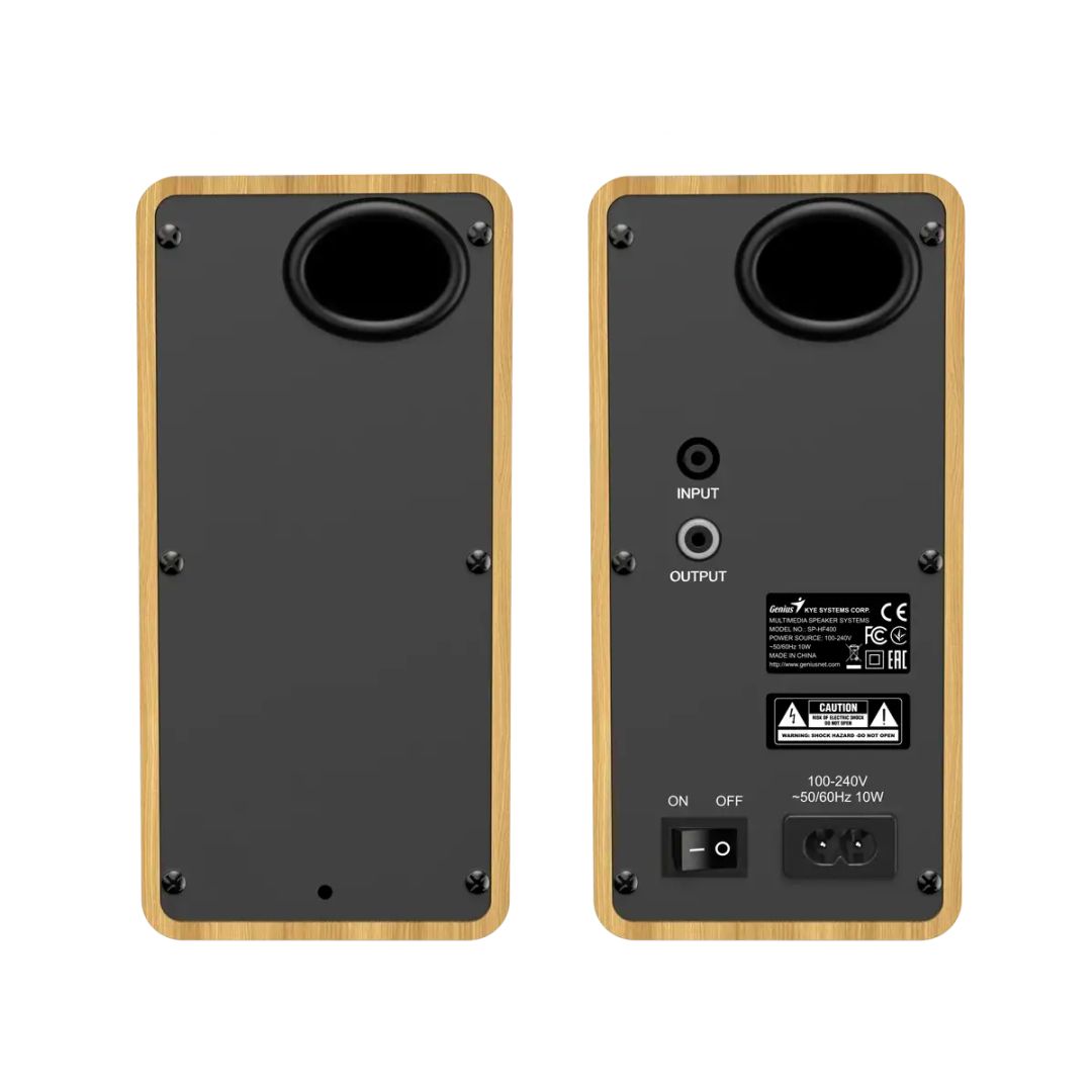 Boxe PC Genius SP-HF400, 10W, 3,5mm jack, 40Hz-20kHz, lemn - eMAG.ro