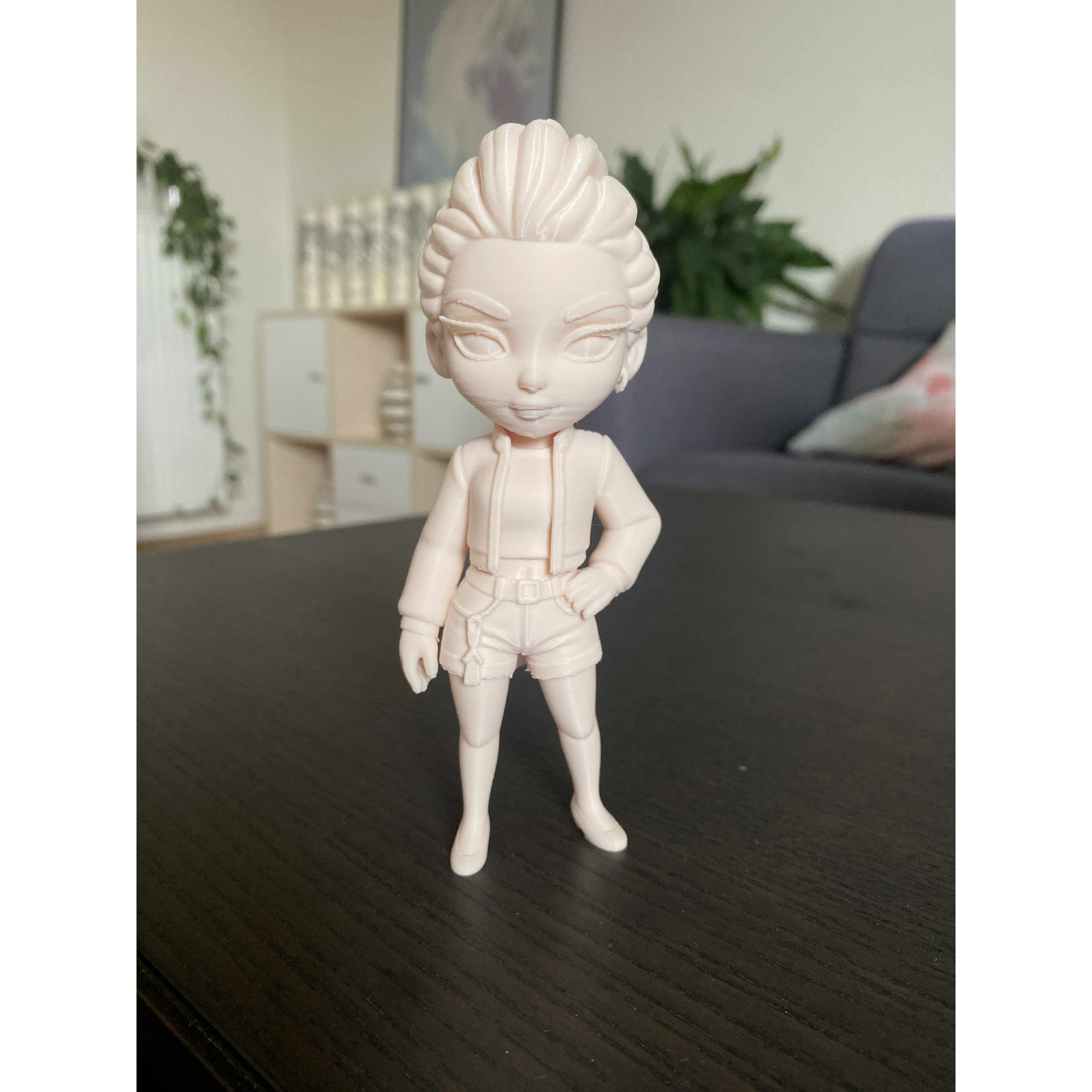 Figurina K-Pop Demon Hunters Rumi Chibi Style – Baza pentru pictura si ...