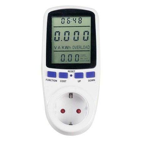 Contor de energie digital, monitorizare consum, ecran LCD, 160x41x72mm ...