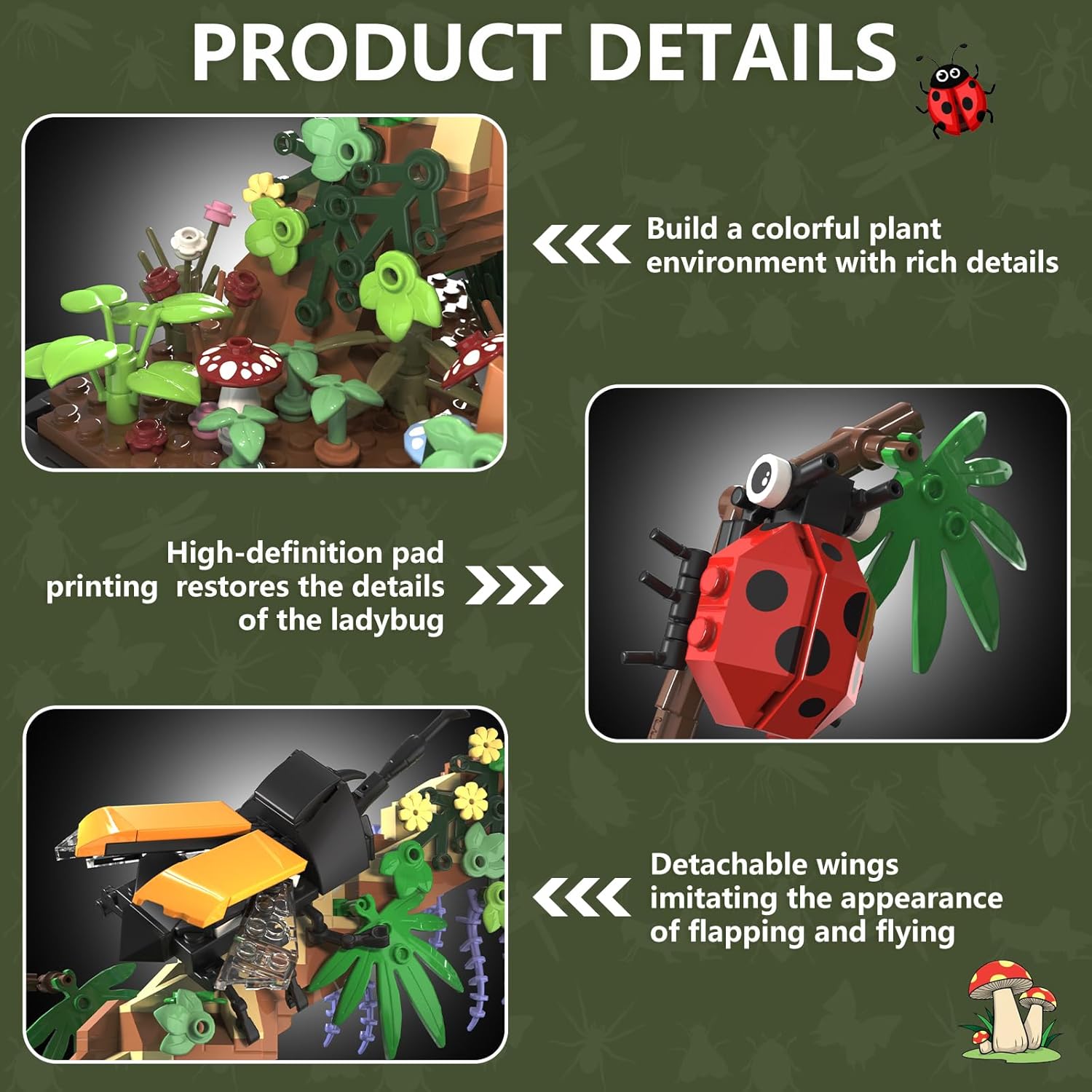 Set constructie insecte WALALLA, Set de constructie pentru colectia de ...
