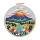 Kit de broderie peisaje, Scenic Escape, rame broderie 20x20cm, bumbac ...