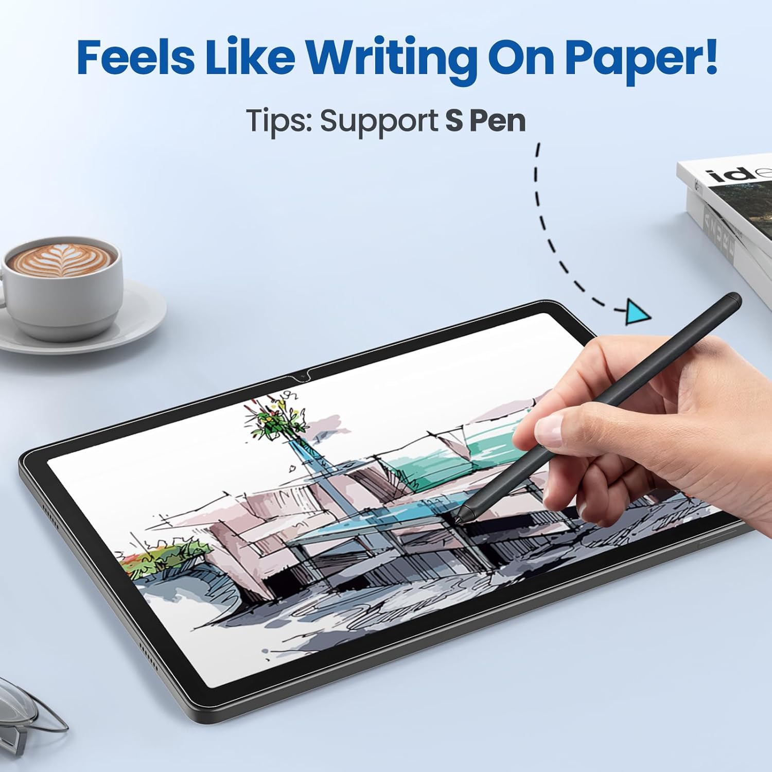 Folie Tempered Glass Handwriting REVOMAG pentru Lenovo Tab M11 / Tab ...