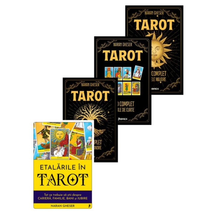 Pachet Tarot Naran Gheser, 4 carti, Librex Publishing, dezvoltare personală, ghid complet - eMAG.ro