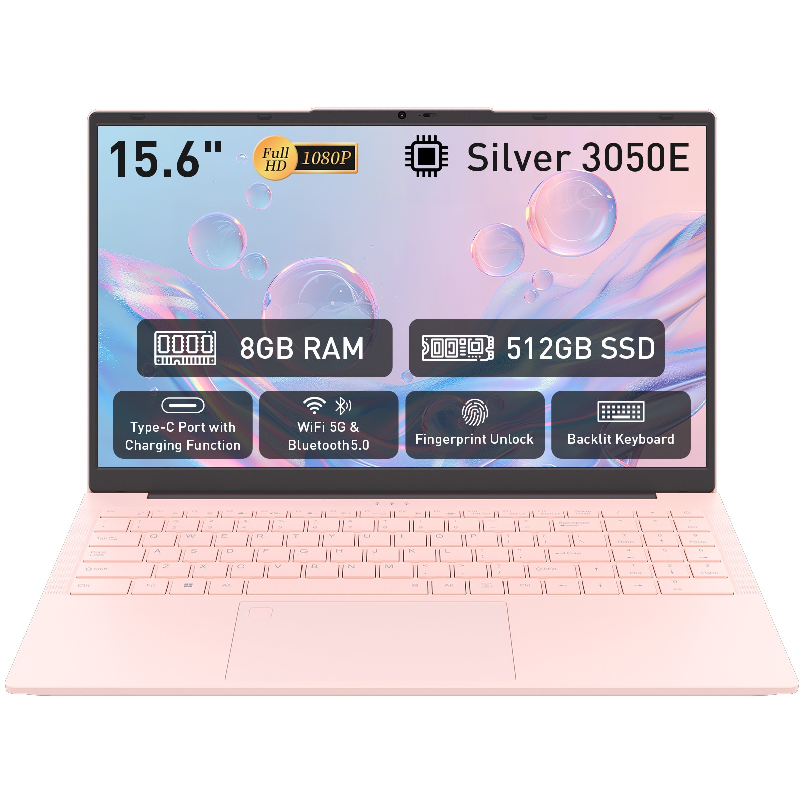 Laptop Auusda, Procesor AMD 3050E(pana la 2.8 GHz), 8GB RAM, SSD 512GB ...