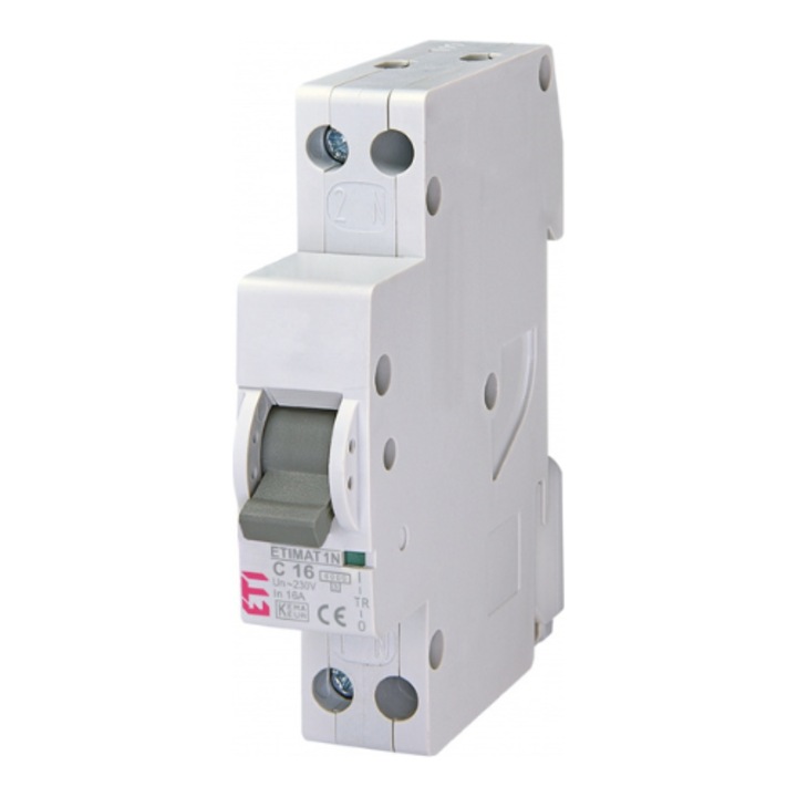 Siguranta automata ETI, ETIMAT 1N, 1P+N, 25A, Curba C, 6kA - eMAG.ro