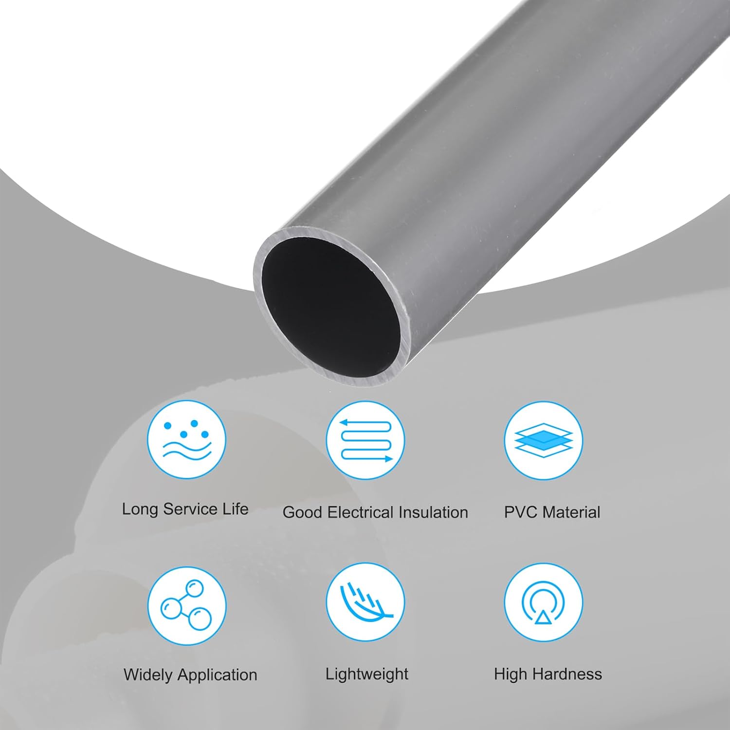 Teava PVC, 28x32mm, 0.5m, pentru instalatii apa, gradina, acvariu ...