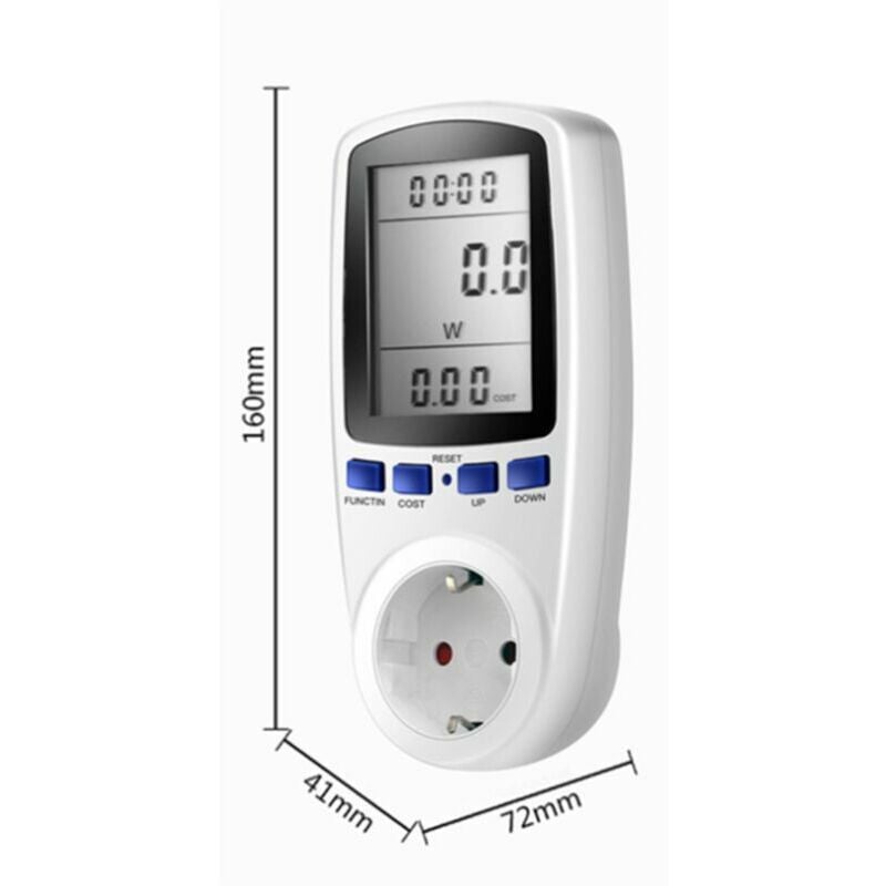 Contor de energie digital, monitorizare consum, ecran LCD, 160x41x72mm ...